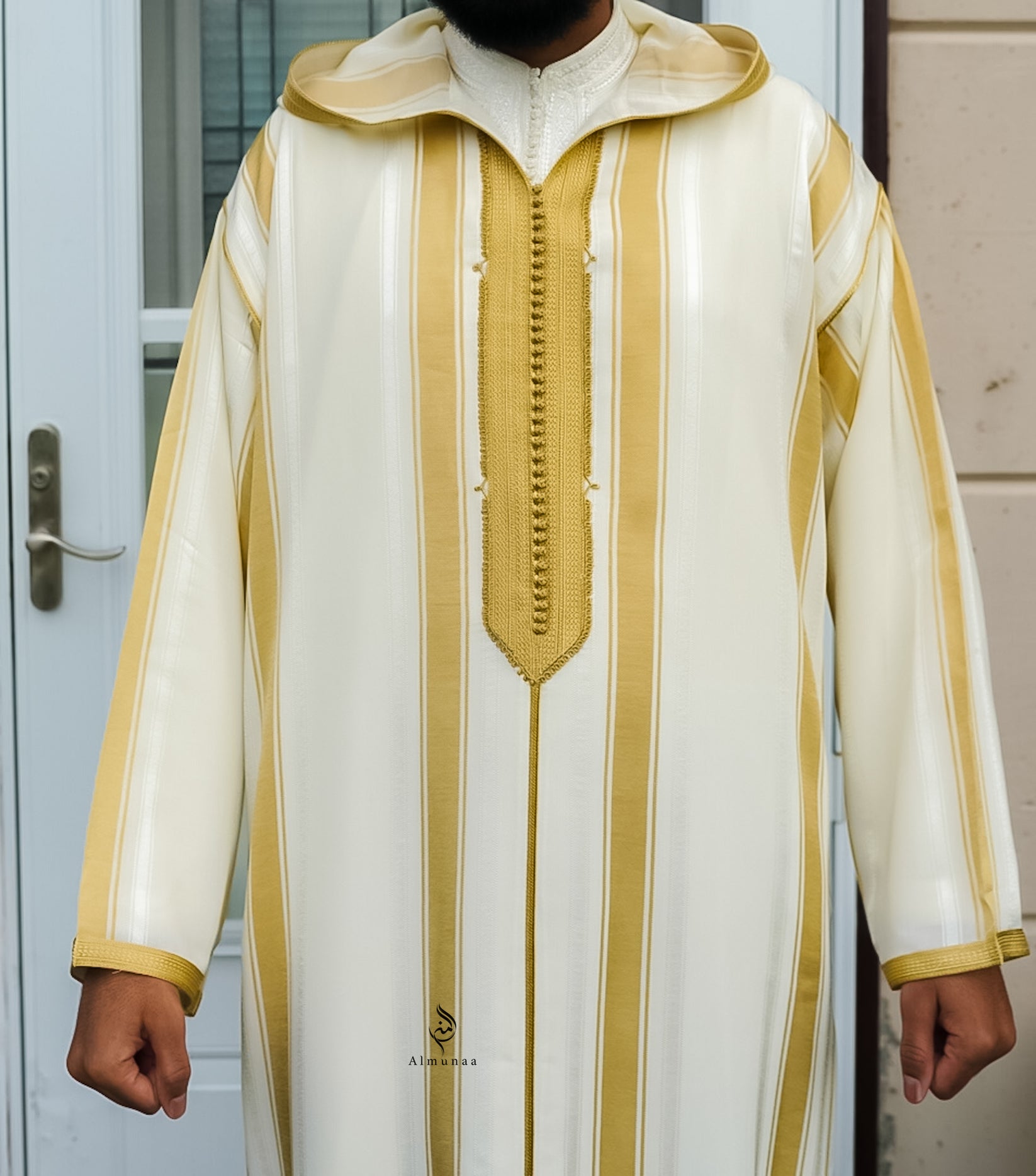 Jellaba Fasiya for Men- Custom handmade Moroccan Djellaba – almunaa